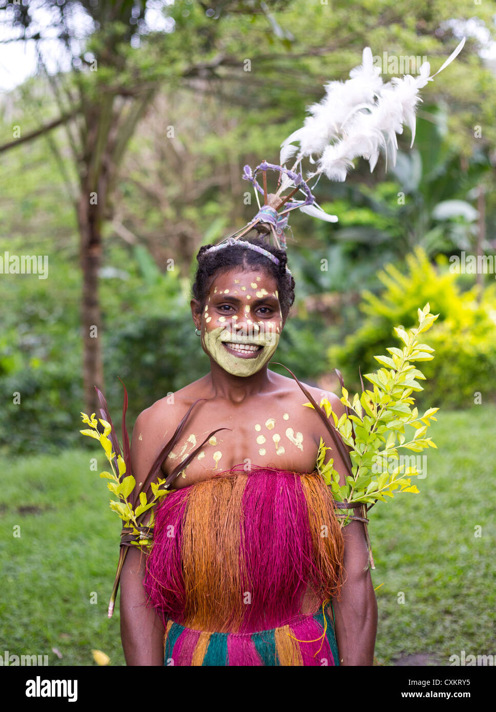Papua new guinea tribe smile hi-res stock photography and images - Alamy
