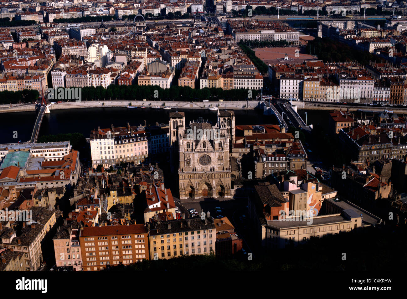 Lyon France church Stock Photo - Alamy