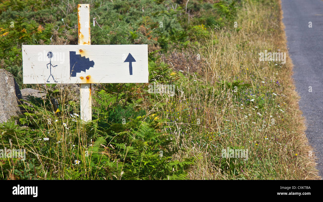 Photo path signal Stock Photo - Alamy