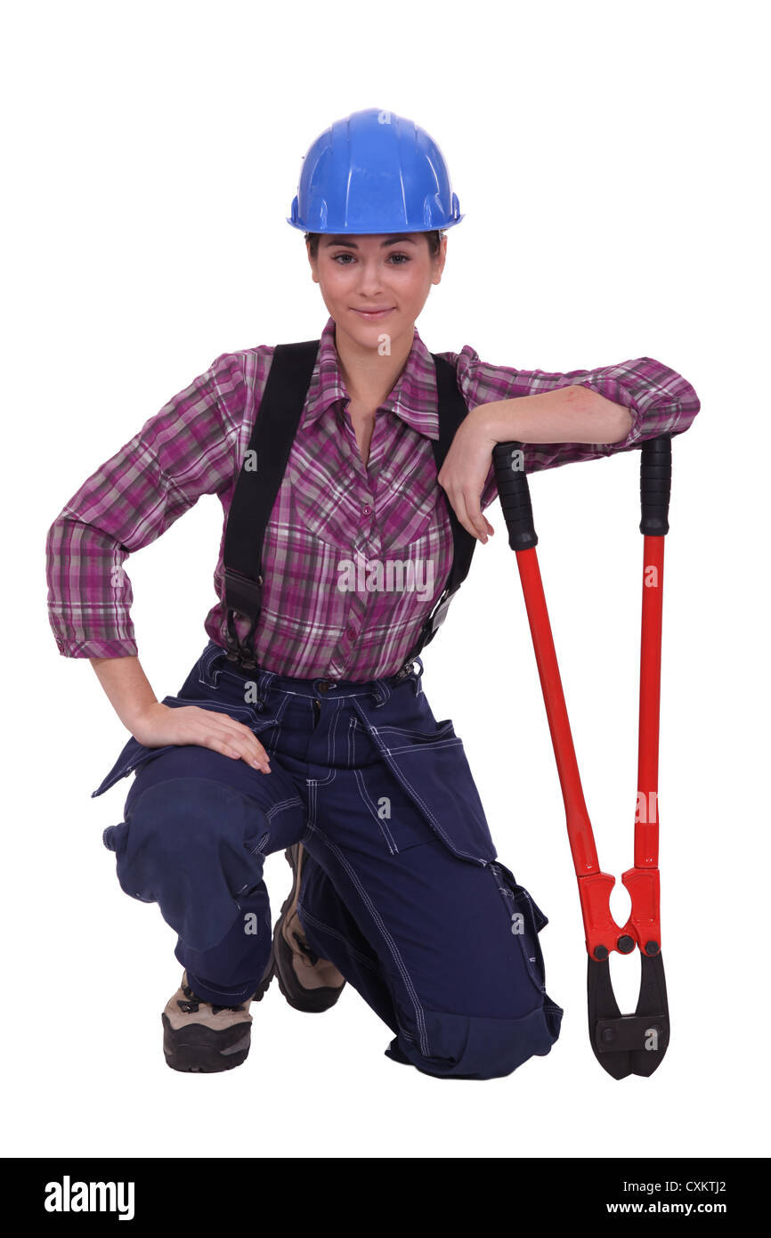 Female craftswoman Cut Out Stock Images & Pictures - Alamy