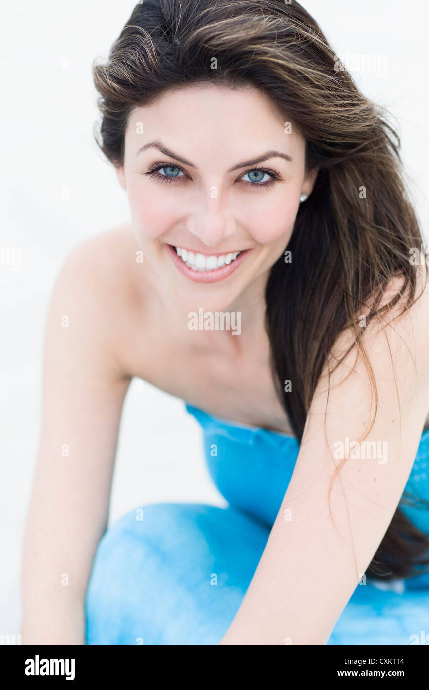 Portrait of Woman at the Beach, Florida, USA Stock Photo - Alamy