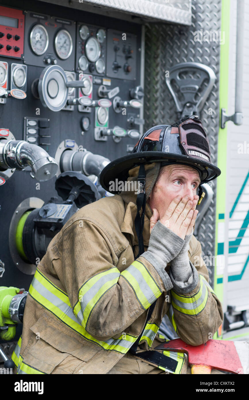 Firefighter, Florida, USA Stock Photo - Alamy