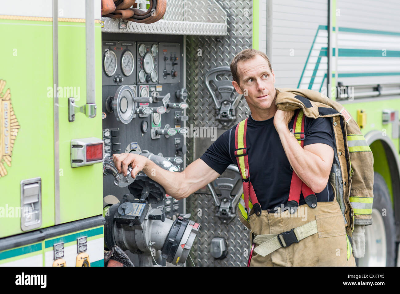 Firefighter, Florida, USA Stock Photo - Alamy