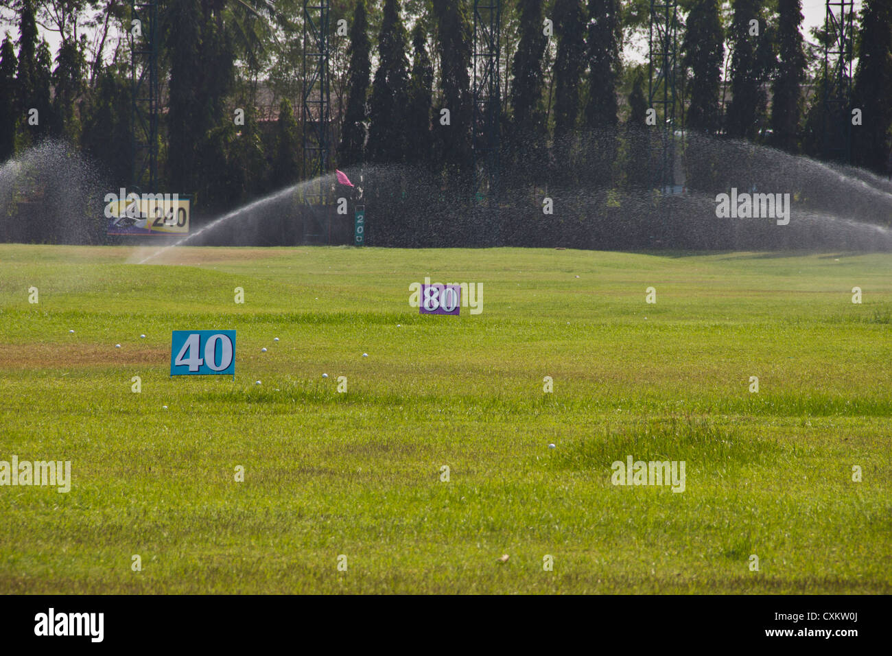 Golf driving range Stock Photo - Alamy