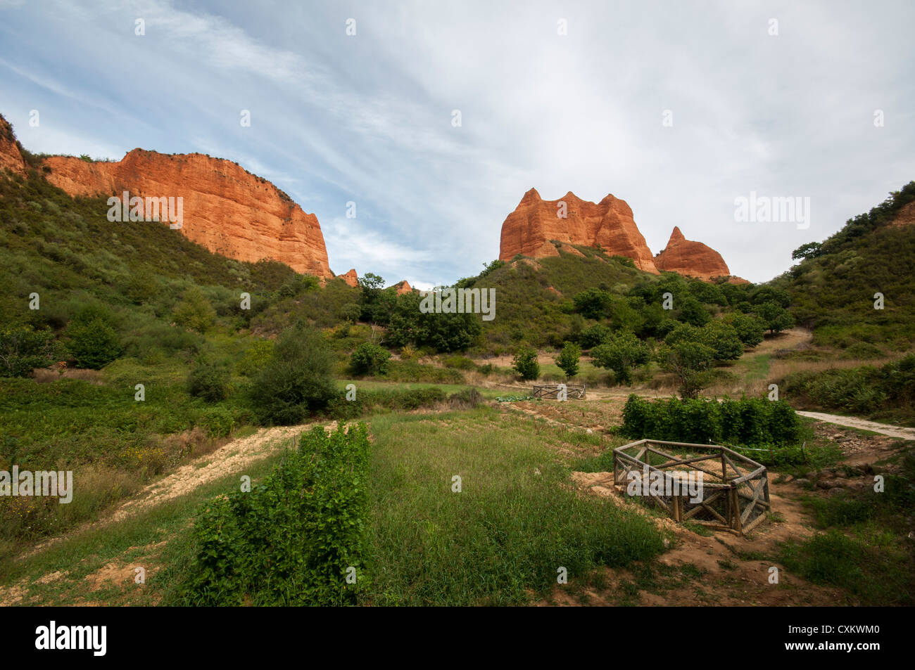 Las Medulas, Old gold Mine Stock Photo - Alamy