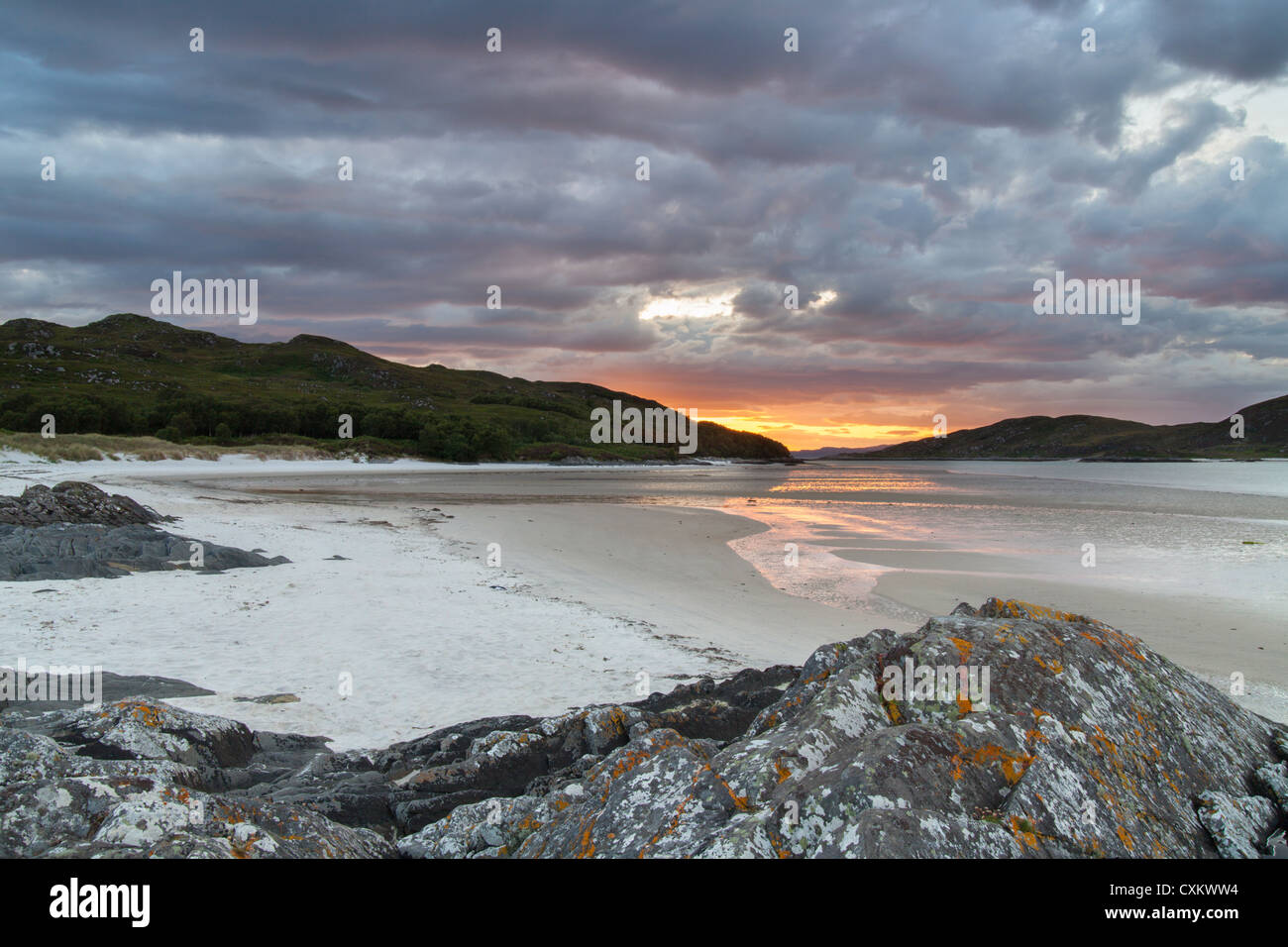 Silver sands of morar sunset hi-res stock photography and images - Alamy