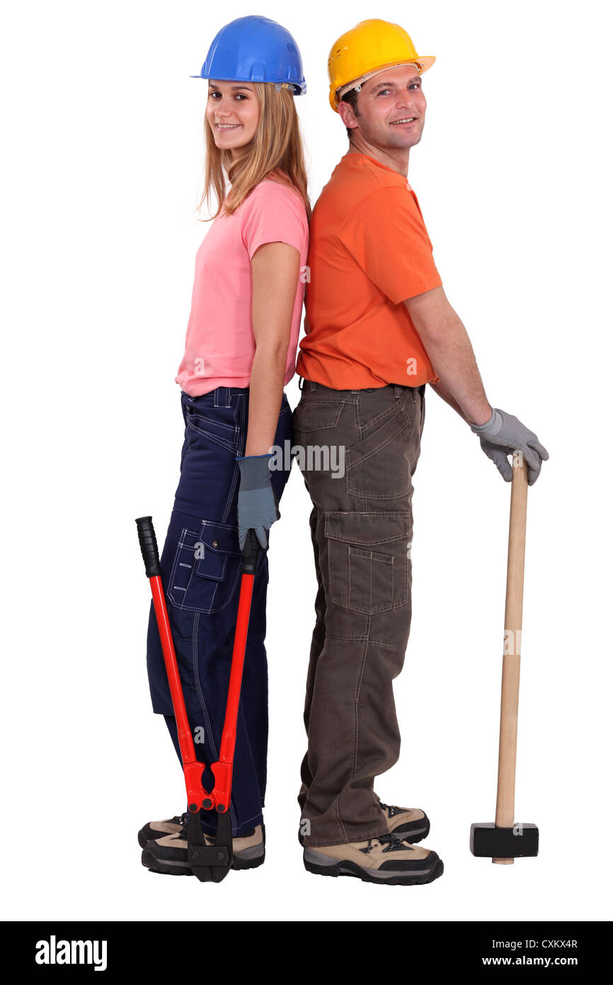 Handywoman Cut Out Stock Images & Pictures - Alamy