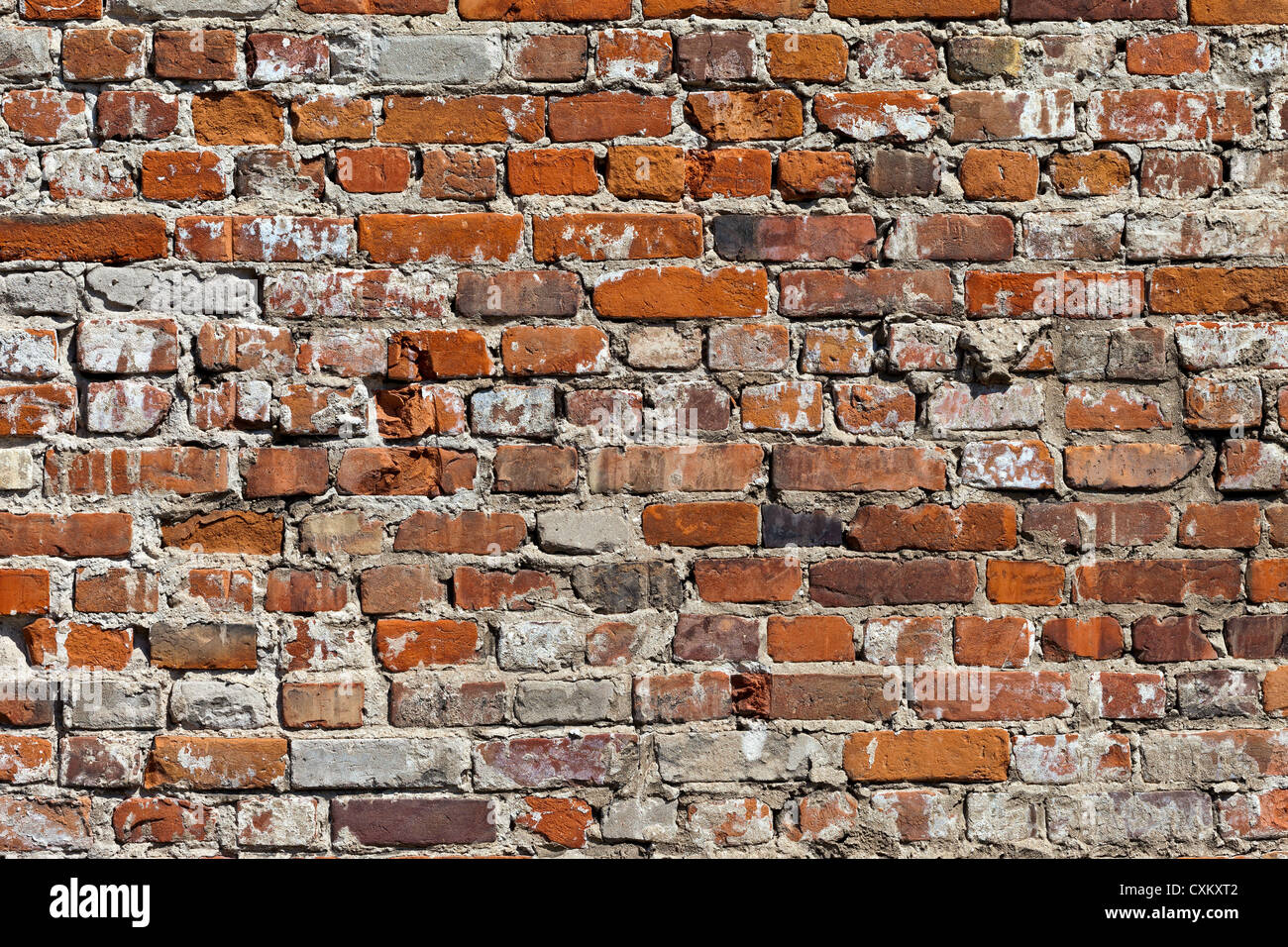 Old dirty red brick wall as background Stock Photo - Alamy