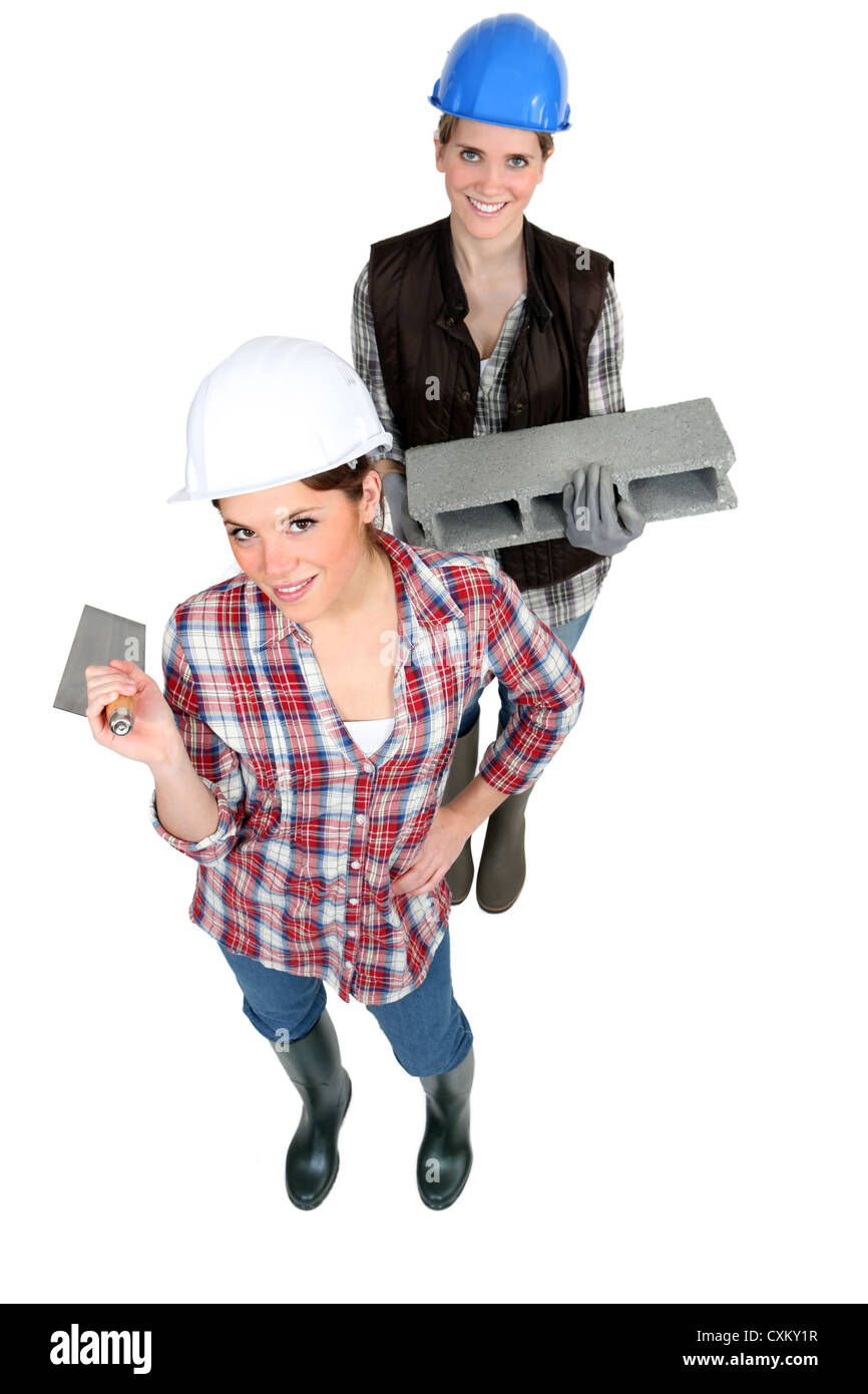 Women bricklayers hi-res stock photography and images - Alamy