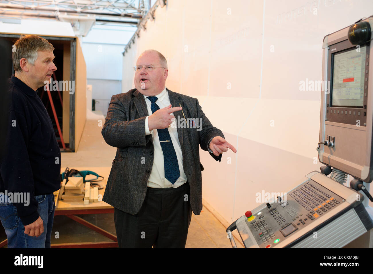 Conservative Member of Parliament, Eric Pickles in Gosport, Hampshire ...