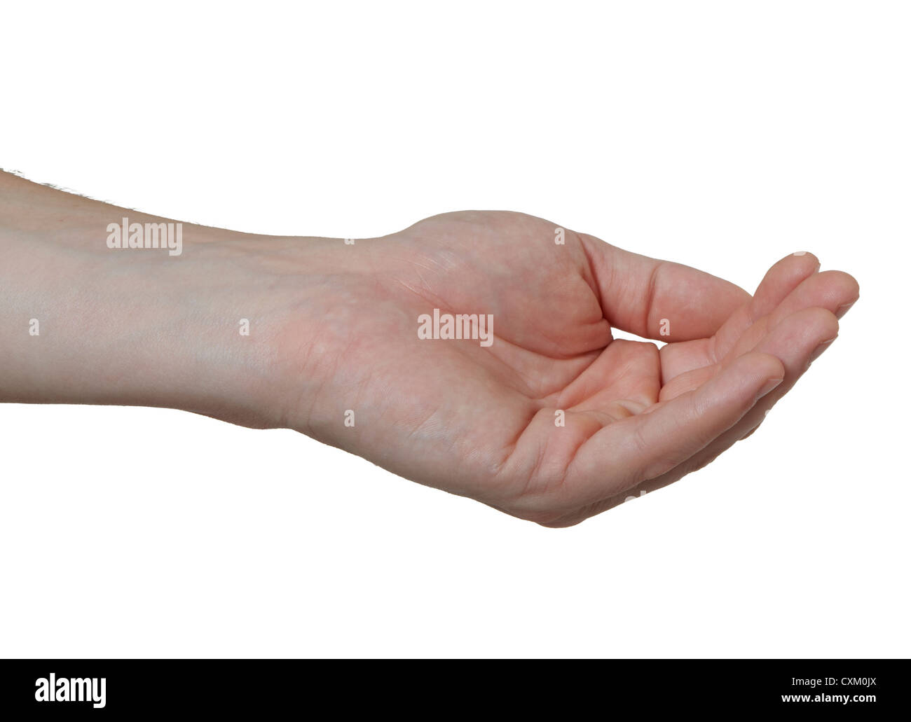 Cupping holding palm male mans hand gesture hi-res stock photography ...