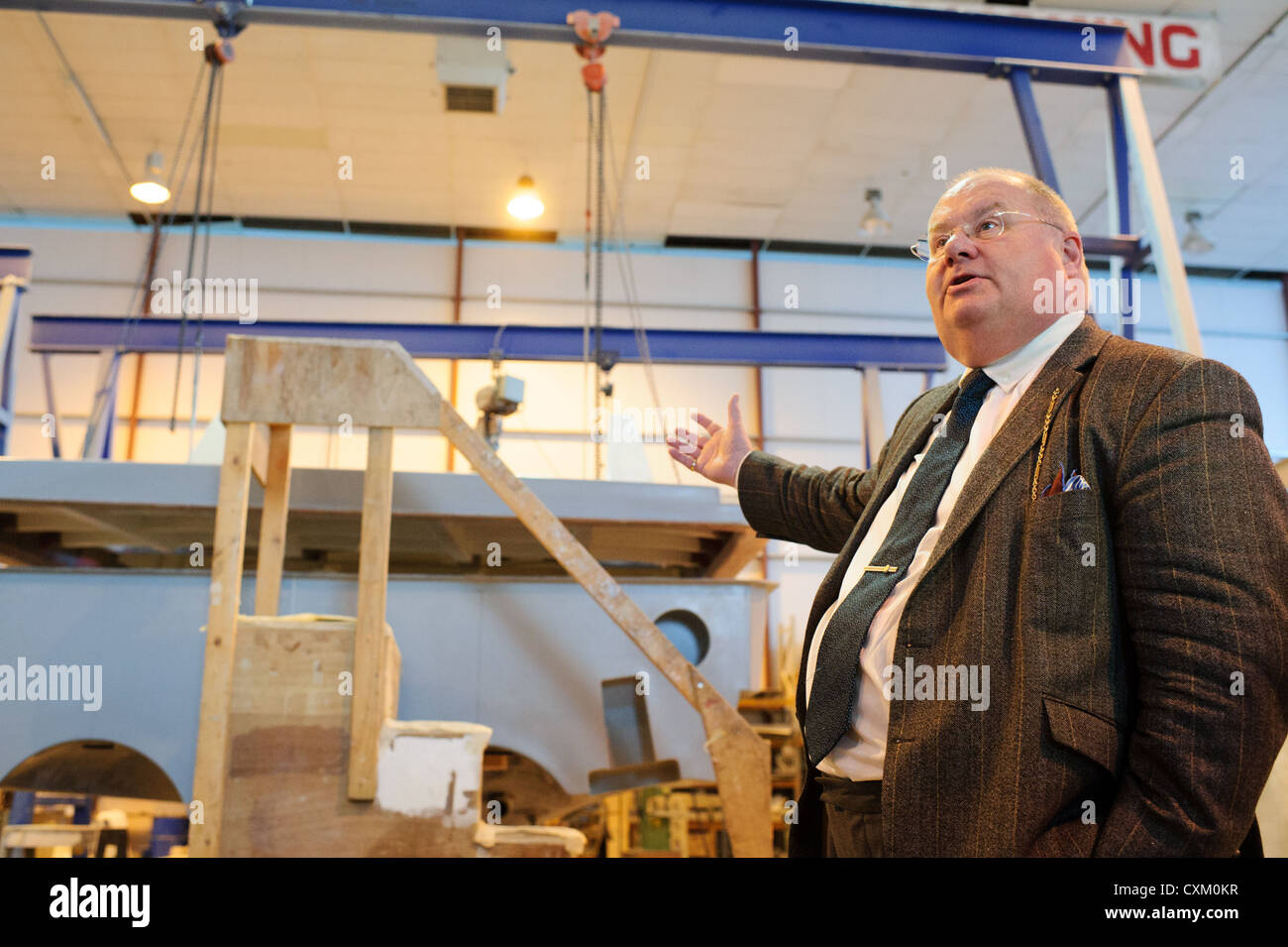 Conservative Member of Parliament, Eric Pickles in Gosport, Hampshire ...