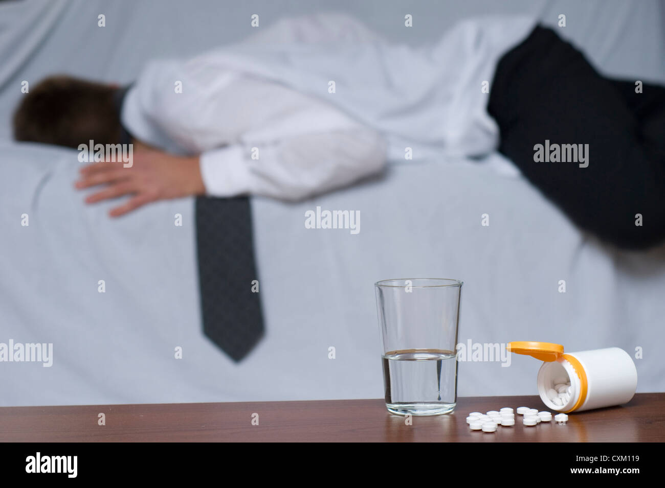 Passed out on sofa male hi-res stock photography and images - Alamy