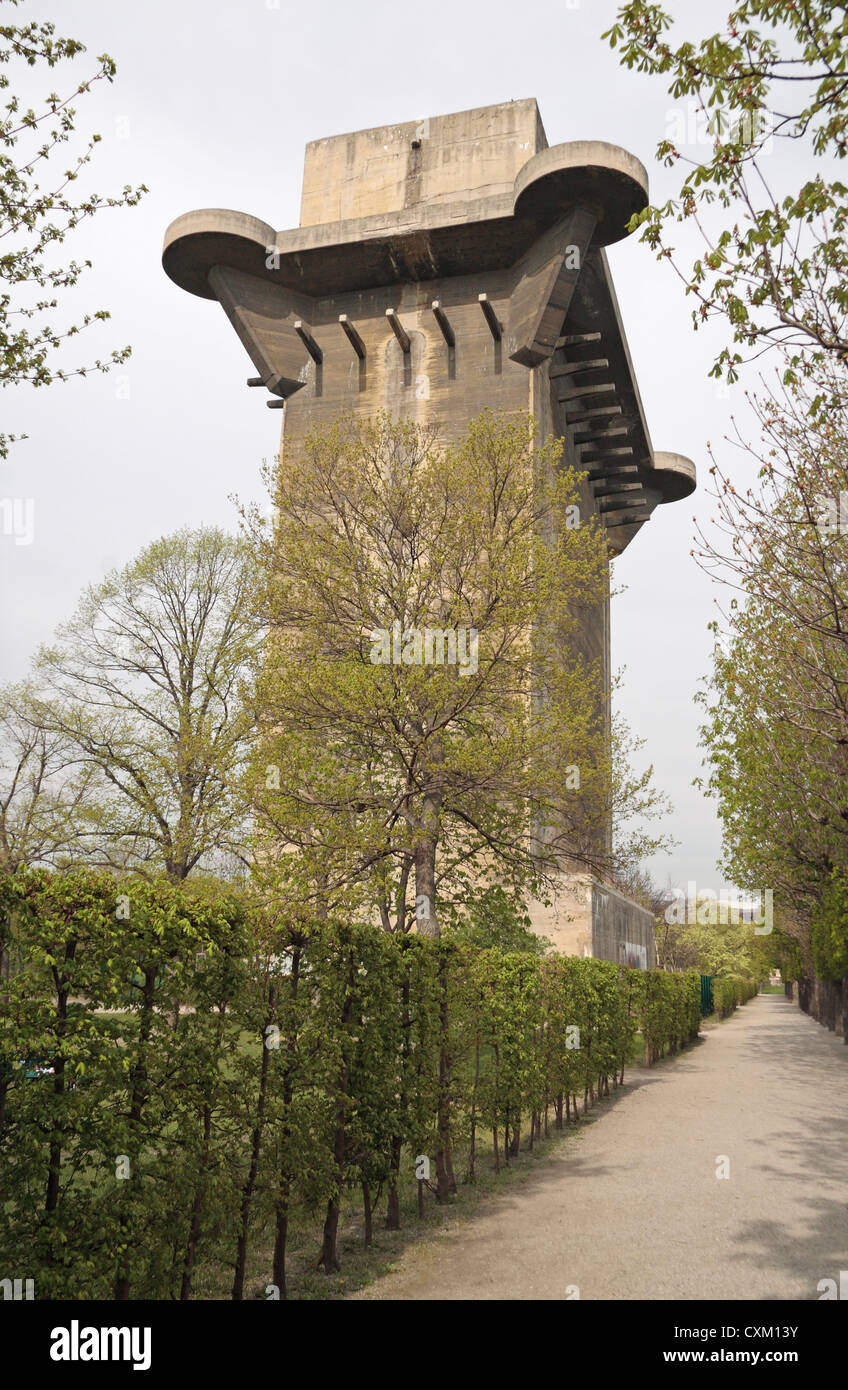 The massive L-Tower German World War Two anti-aircraft flak tower ...