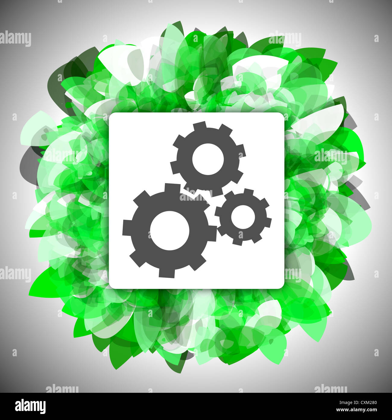 Business solutions wheel on green technology background Stock Photo - Alamy