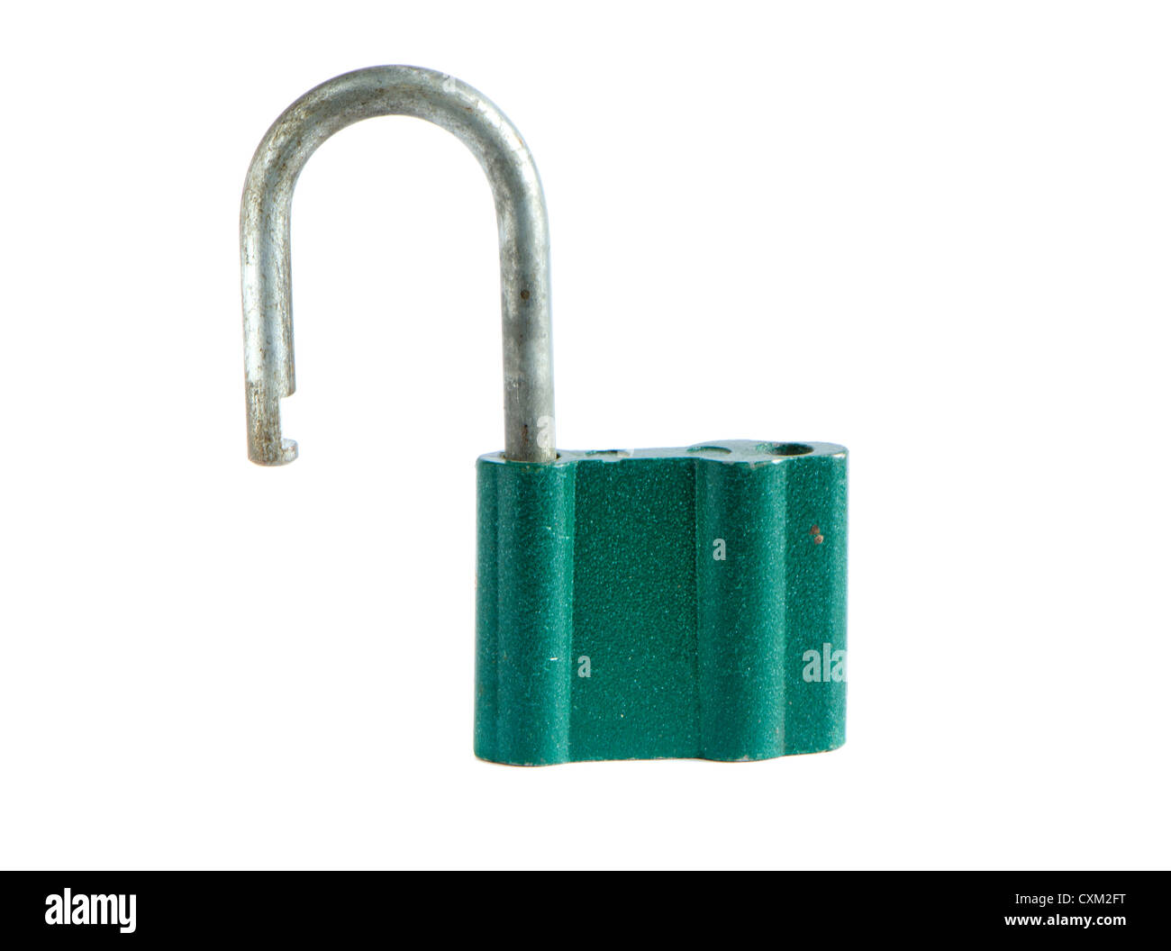 open old iron lock isolated on white Stock Photo - Alamy
