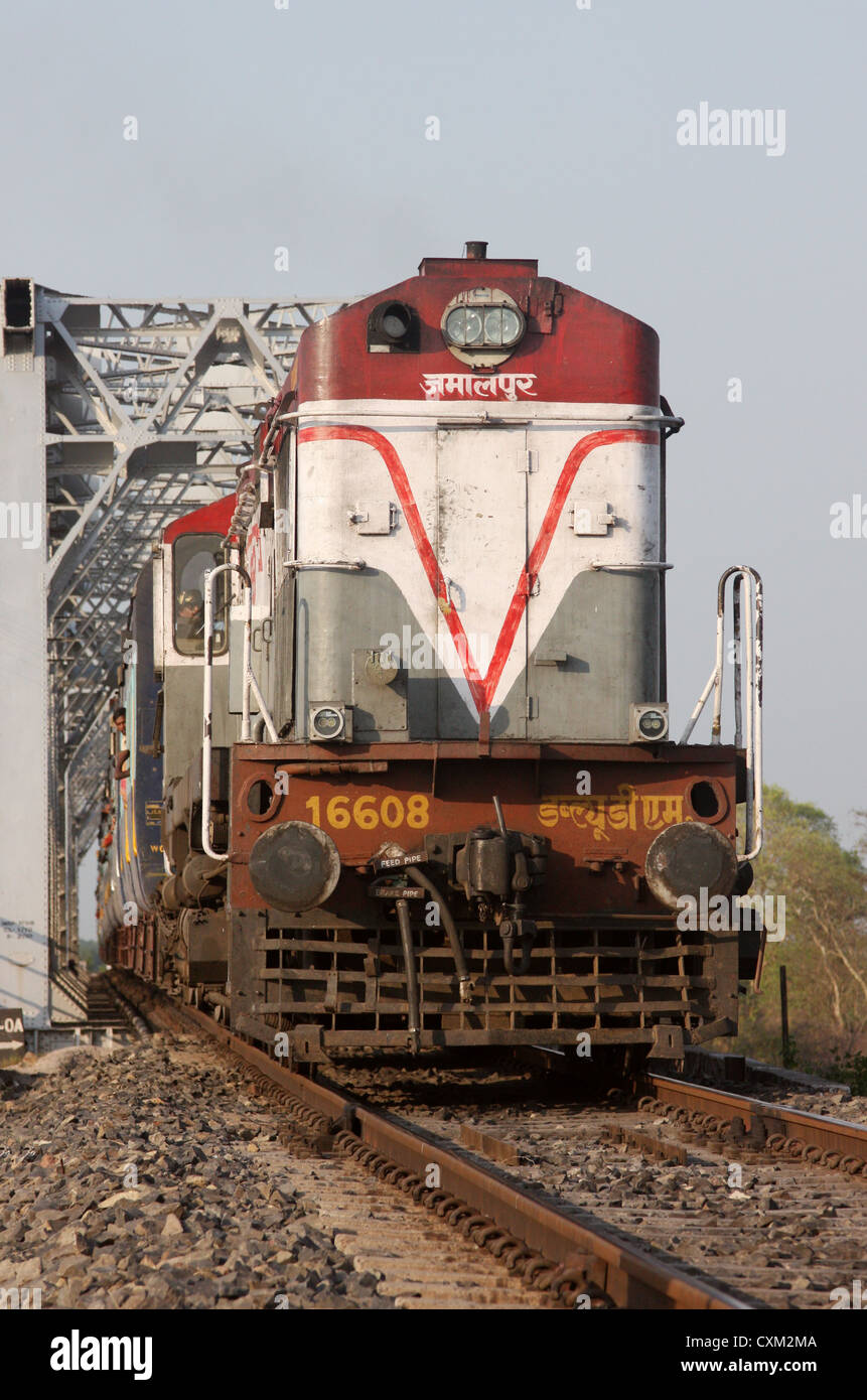 Indian railway crossing hi-res stock photography and images - Alamy