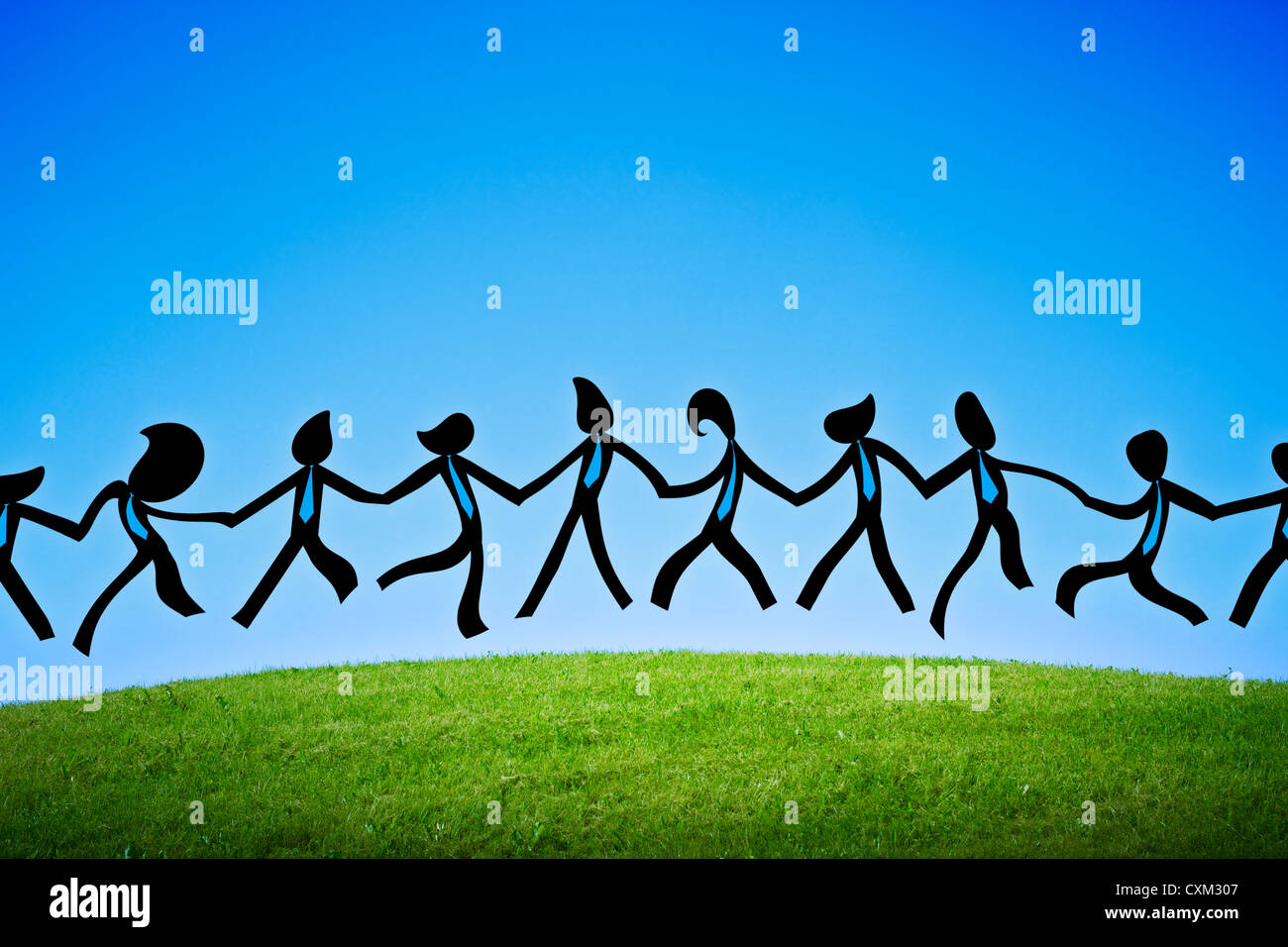 Business working well. Dancing tiemen having fun Stock Photo - Alamy