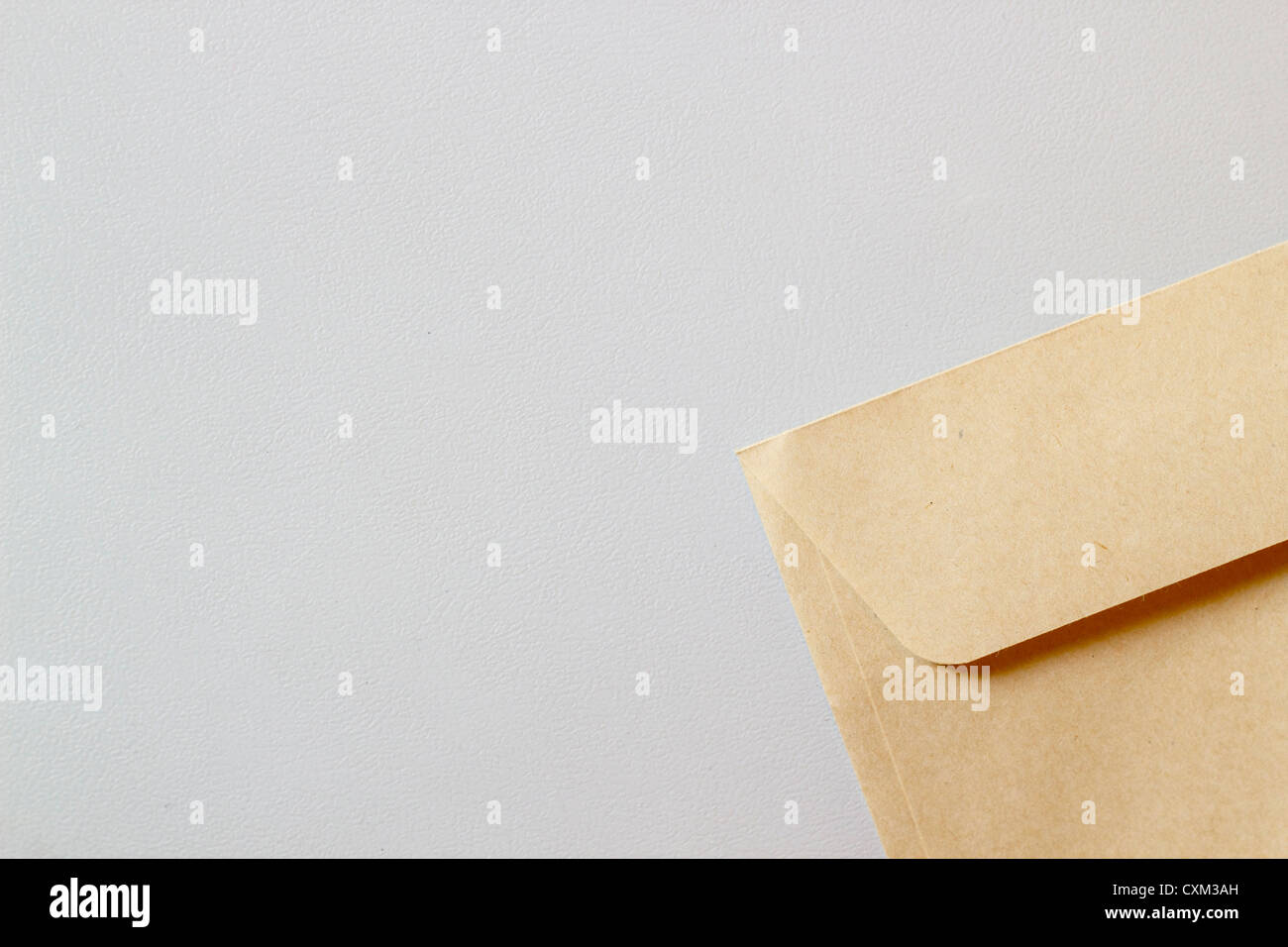 Real envelope corner and epmty space for text Stock Photo - Alamy