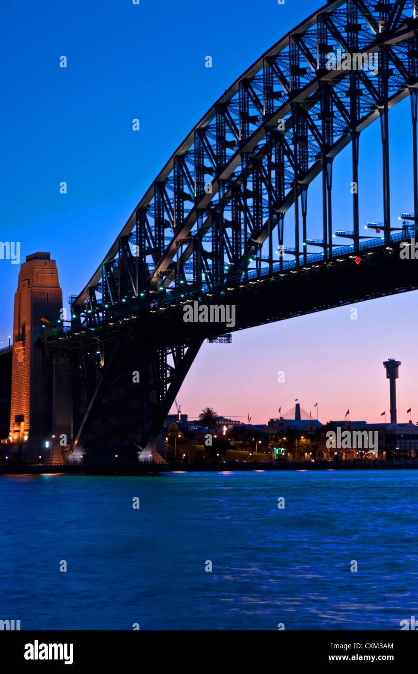 Sydney Harbour Bridge at sunset Stock Photo - Alamy