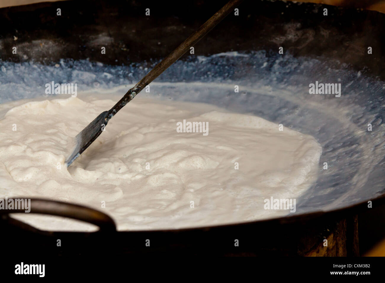 Cooking in Varanasi Stock Photo - Alamy