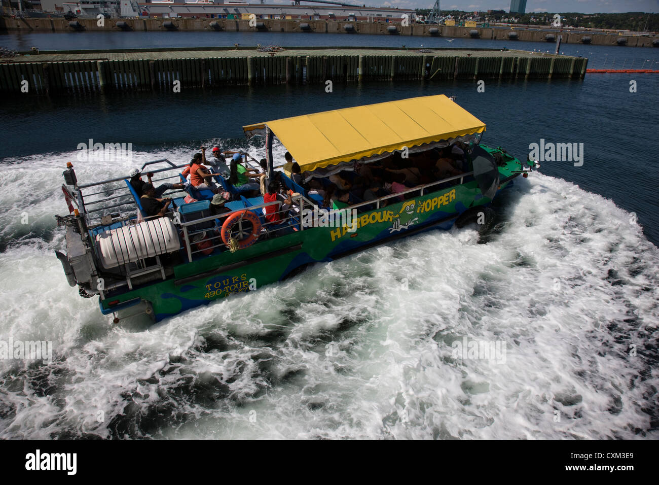 The Halifax Harbour Hopper tour on a Larc V amphibious military vehicle ...