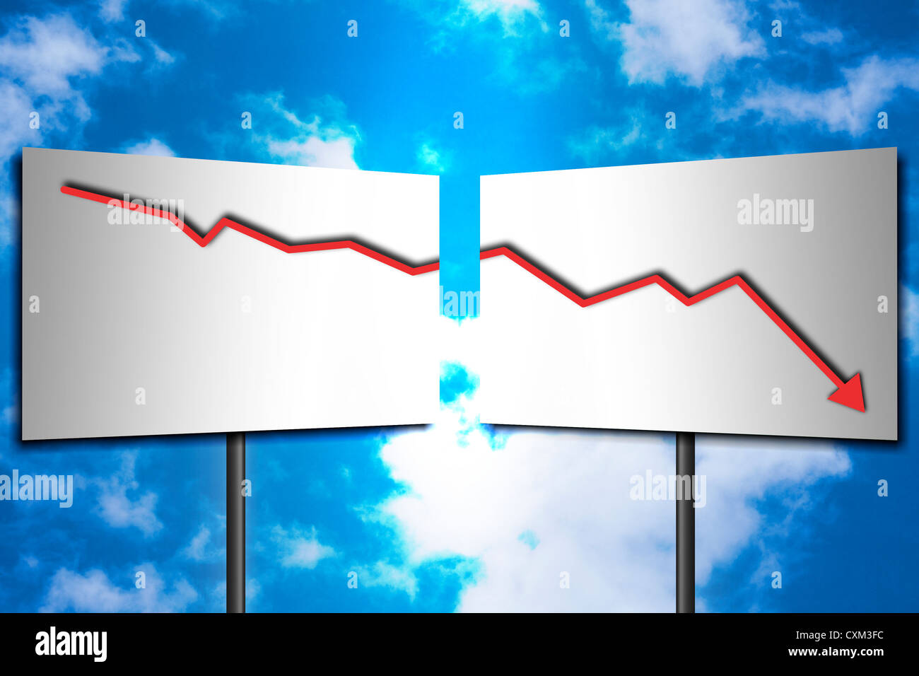 Graph showing economy changes. Good for showing companys future Stock ...