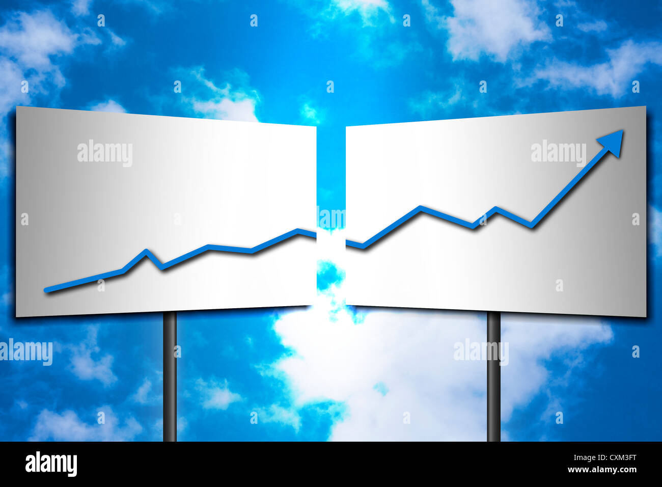 Graph showing economy changes. Good for showing companys future Stock ...