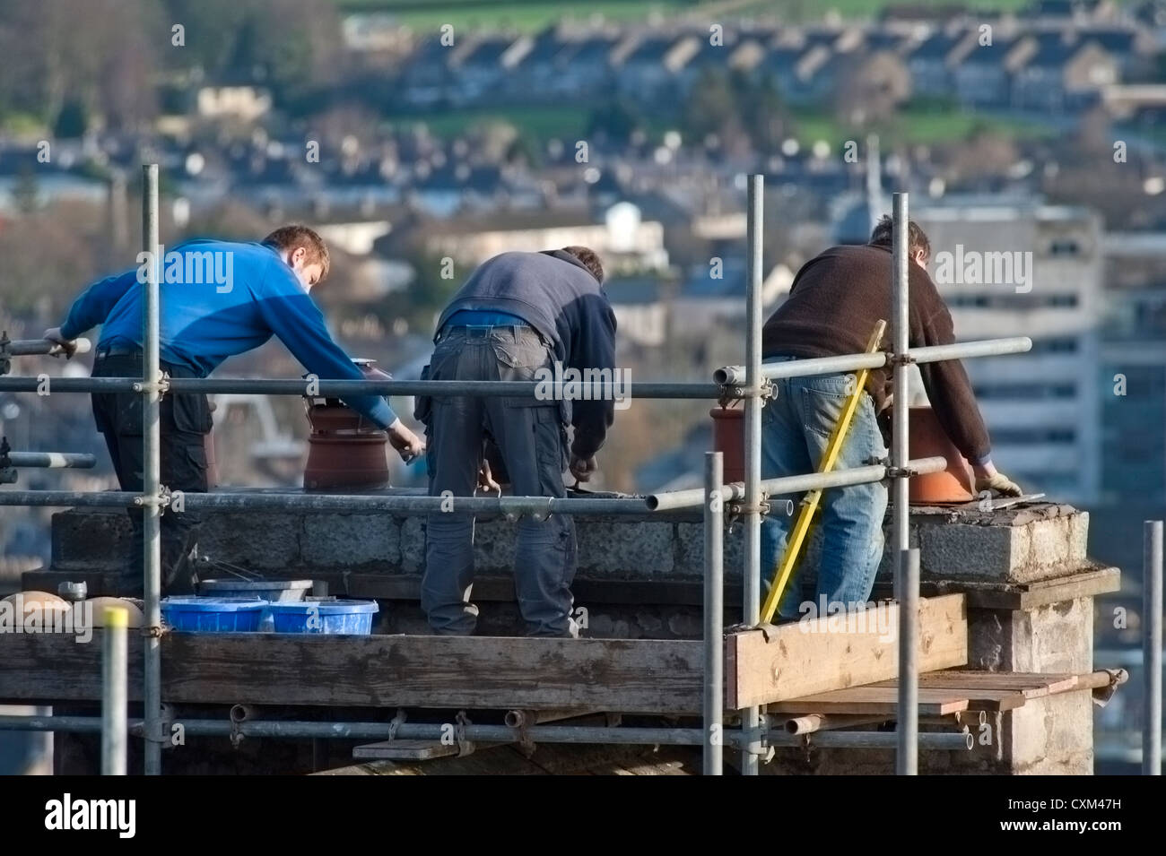 Scaffolding chimney hi-res stock photography and images - Alamy