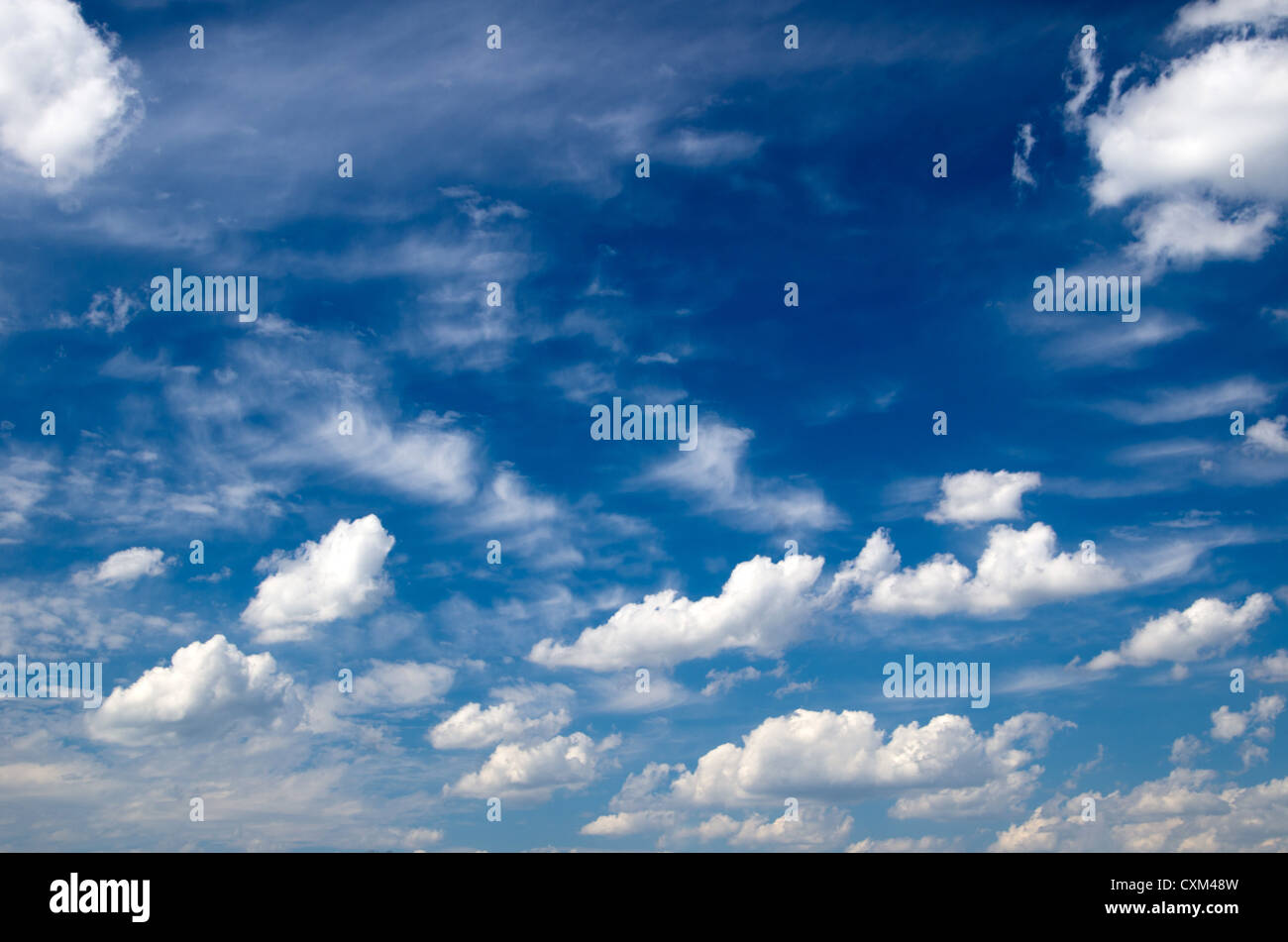 blue sky with white clouds Stock Photo - Alamy