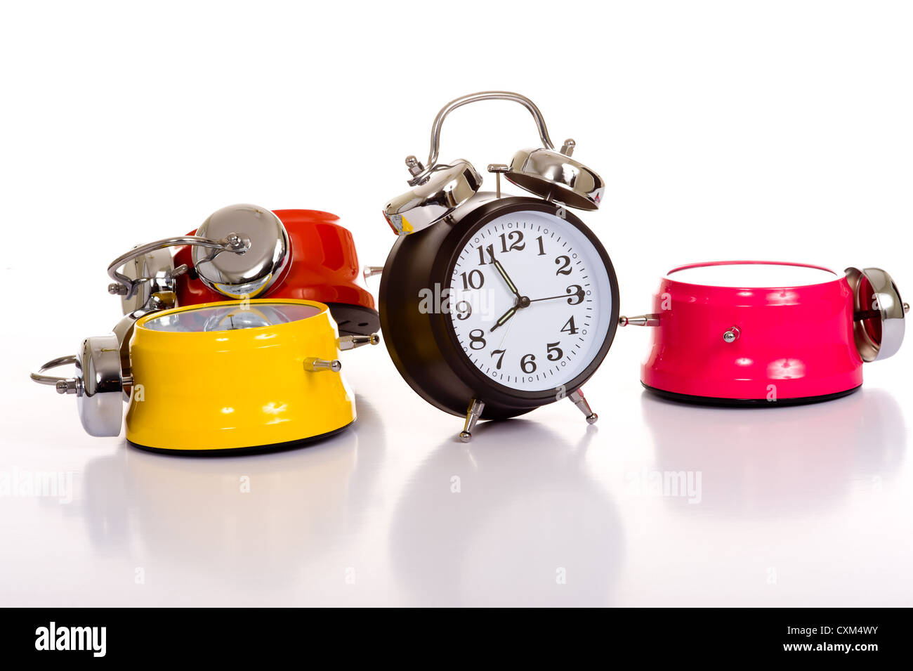 Antique clocks on black white hi-res stock photography and images - Alamy