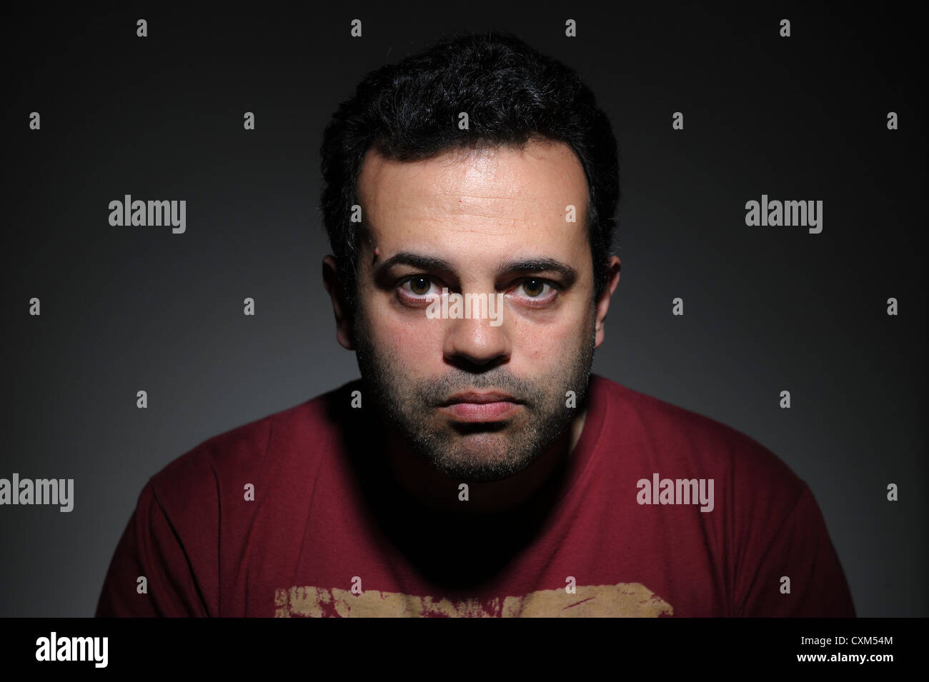 Portrait face serious young arab hi-res stock photography and images ...