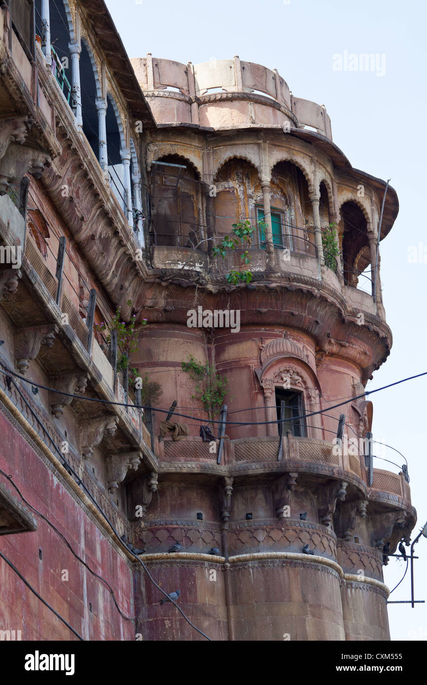Typical Architecture alongside the Banks of the River Ganges in ...