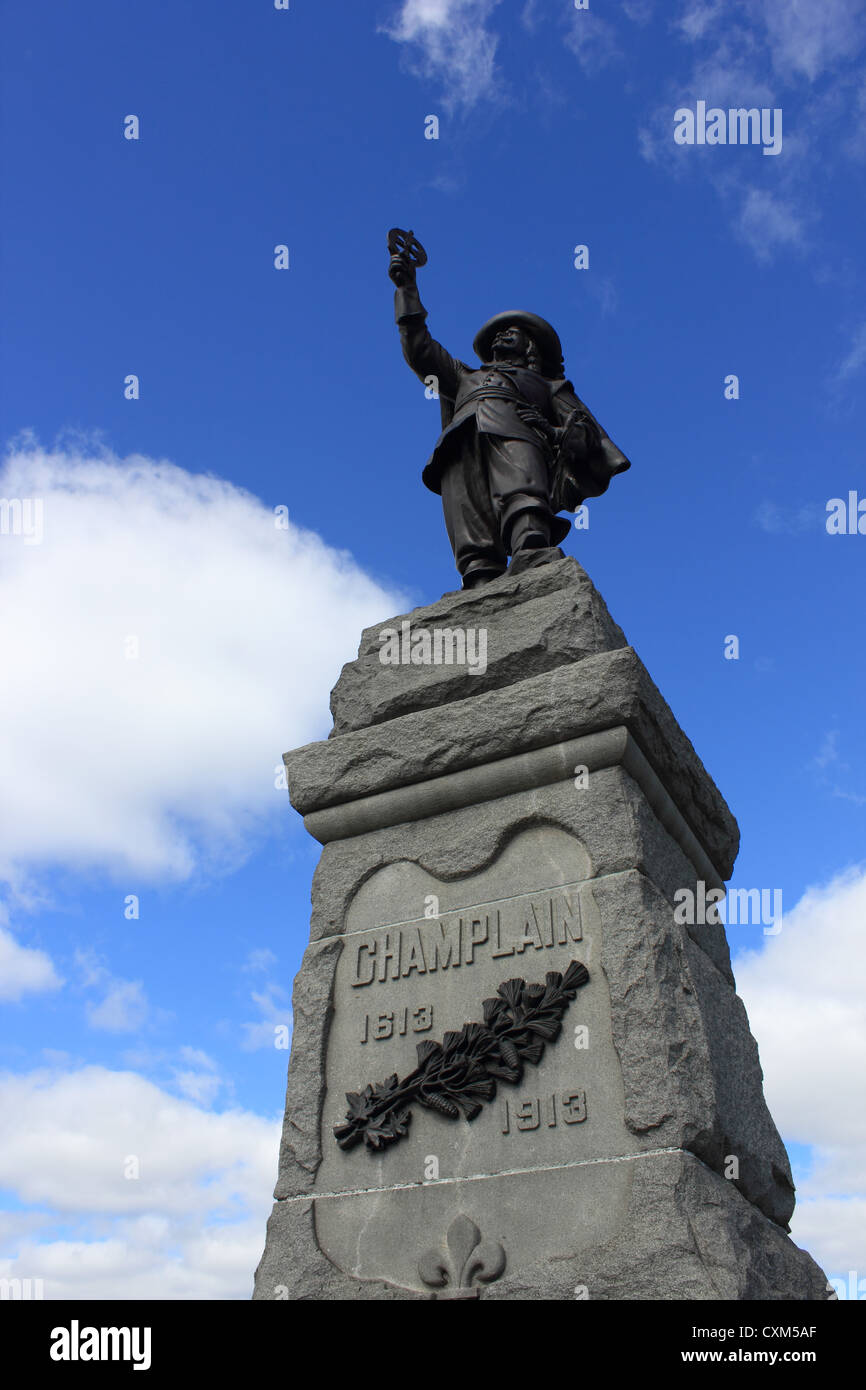 Statue of Samuel de Champlain Ottawa Ontario Canada Stock Photo - Alamy