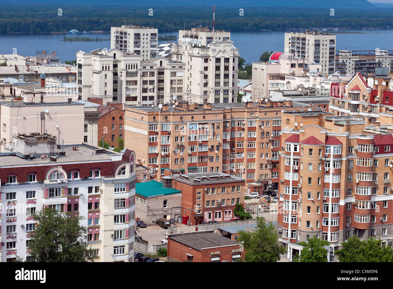 View of the Russian city of Samara in May 2012 Stock Photo - Alamy