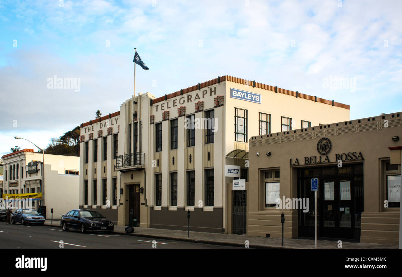 The Daily Telegraph building, Napier, New Zealand Stock Photo - Alamy