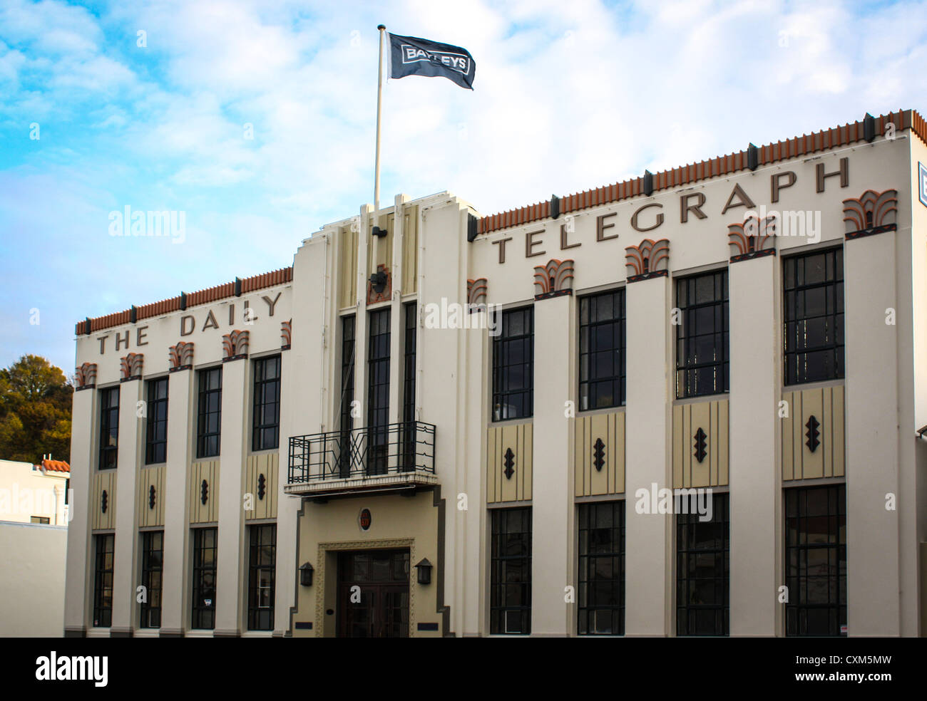The Daily Telegraph building, Napier, New Zealand Stock Photo - Alamy