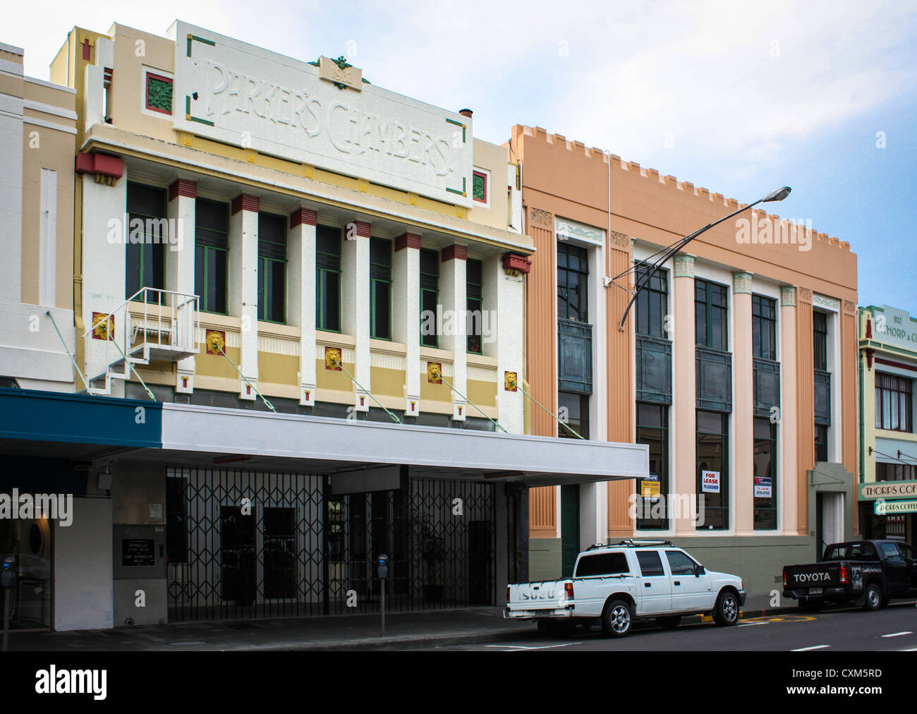 Art Deco architecture, Napier, New Zealand Stock Photo - Alamy