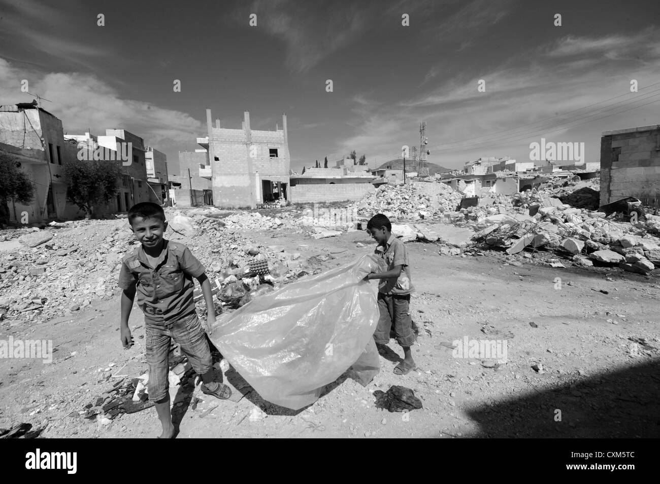 Children syria Black and White Stock Photos & Images - Alamy