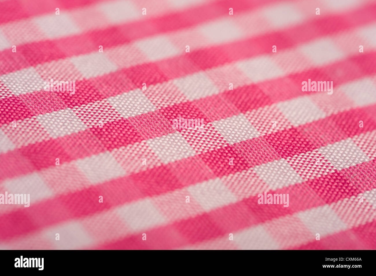 Pink Gingham or checked tablecloth background Stock Photo - Alamy