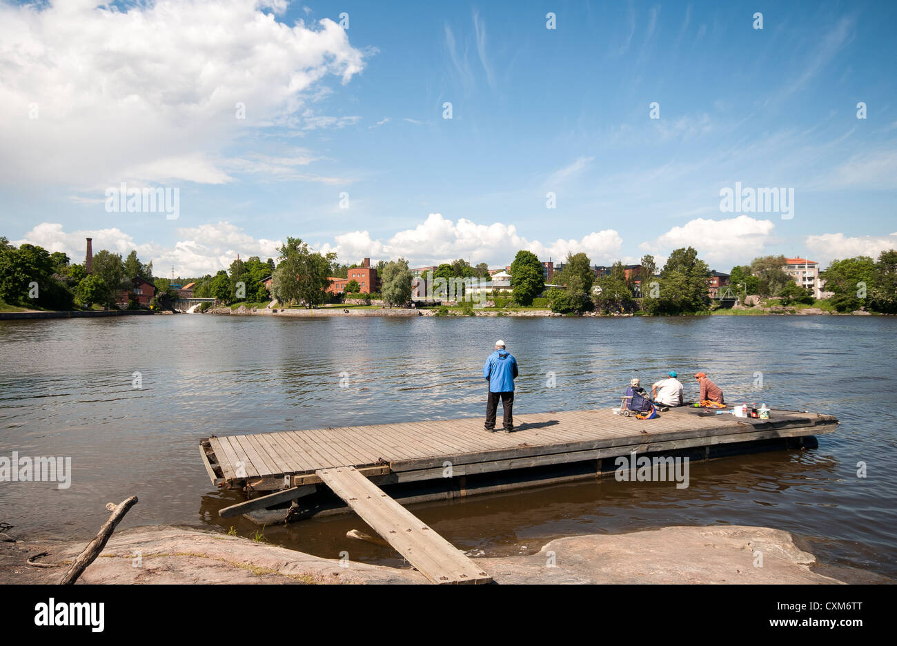 The Vantaa River in 'Old Town' part of Helsinki with the Museum of ...