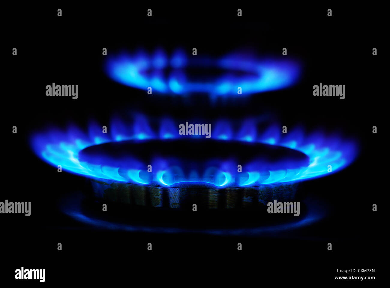 Flames of burning methane gas hi-res stock photography and images - Alamy