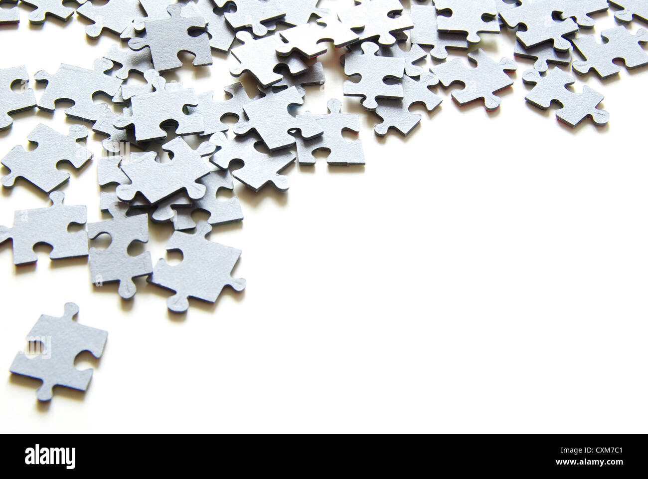 Puzzle isolated on a white background Stock Photo - Alamy