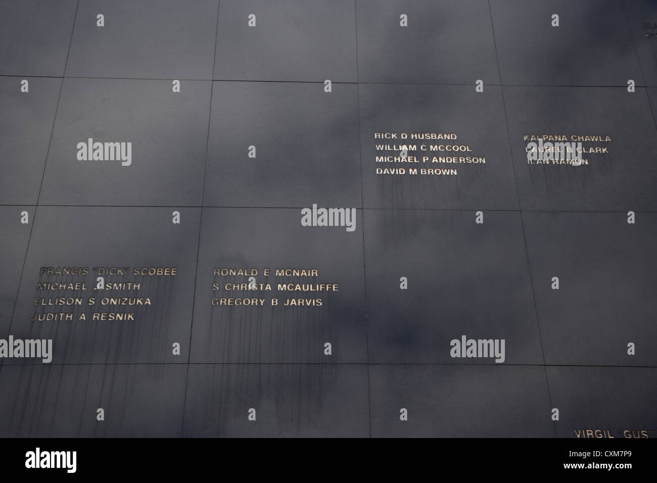 the space mirror memorial at the Kennedy Space Center Florida USA Stock ...