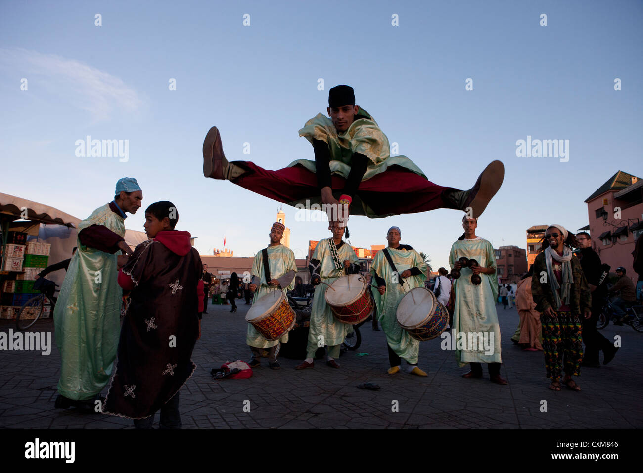 Chleuh dancing-boys, Djemaa el Fna, Jamaa el Fna, main square of ...
