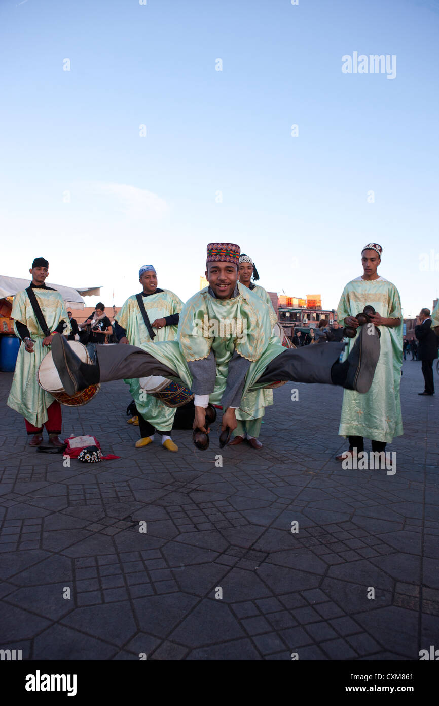 Chleuh dancing-boys, Djemaa el Fna, Jamaa el Fna, main square of ...