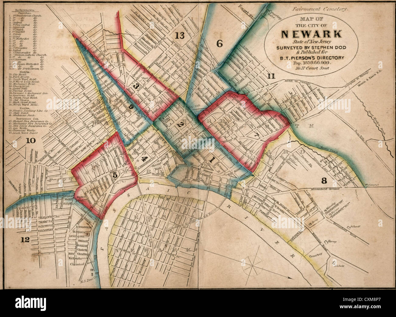 Map of harrison hi-res stock photography and images - Alamy