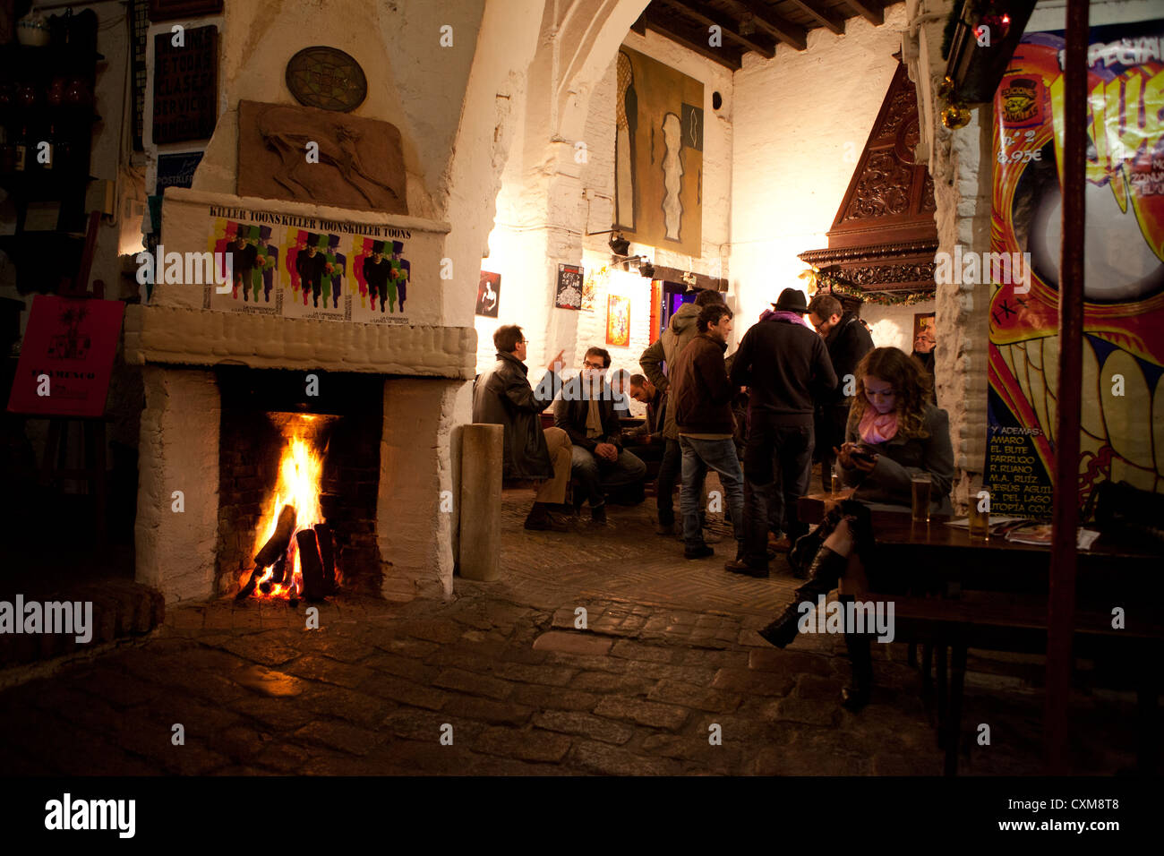 Bar nightlife Seville Spain Stock Photo - Alamy