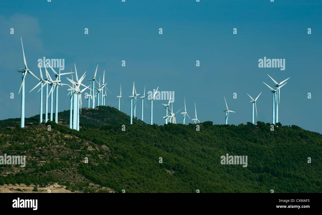 Wind turbine at the top of mountain hi-res stock photography and images ...