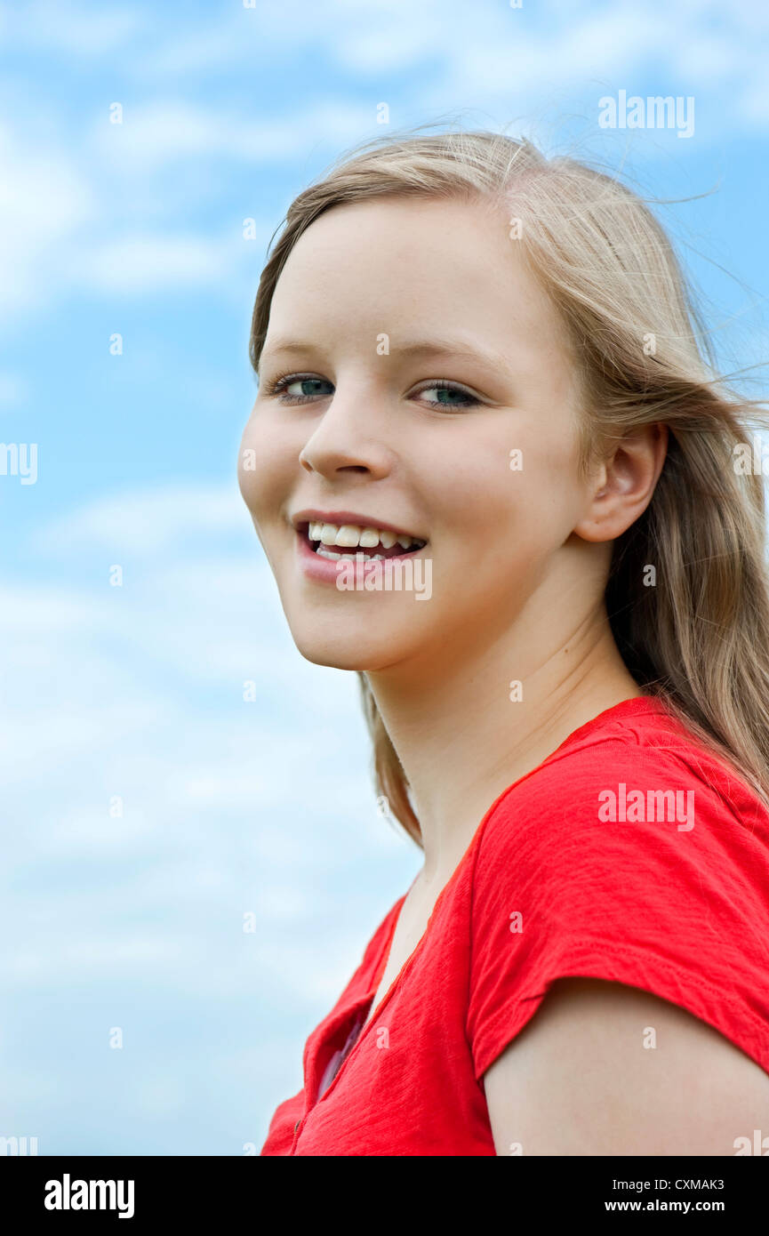 Girl in the summer Stock Photo - Alamy